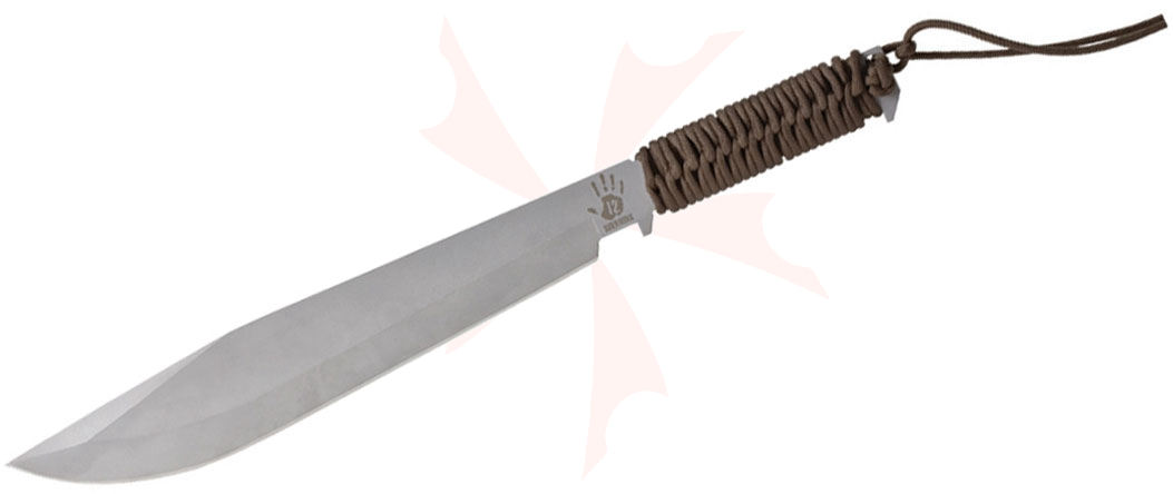 12 Survivors Machete 12" Stainless Steel Blade, Cord Wrapped Handle ...