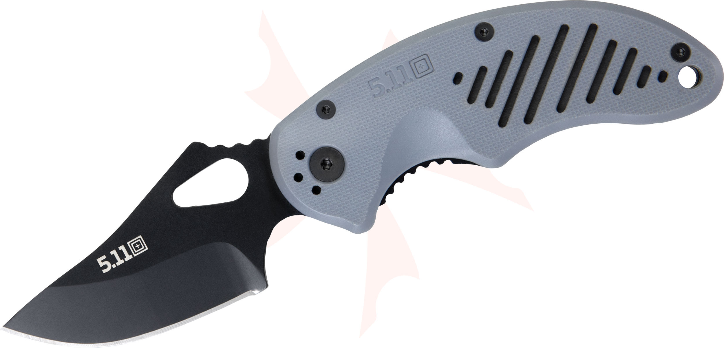 5.11 Tactical Min-Pin Trailing Point Folding Knife 2.85" Plain Blade ...