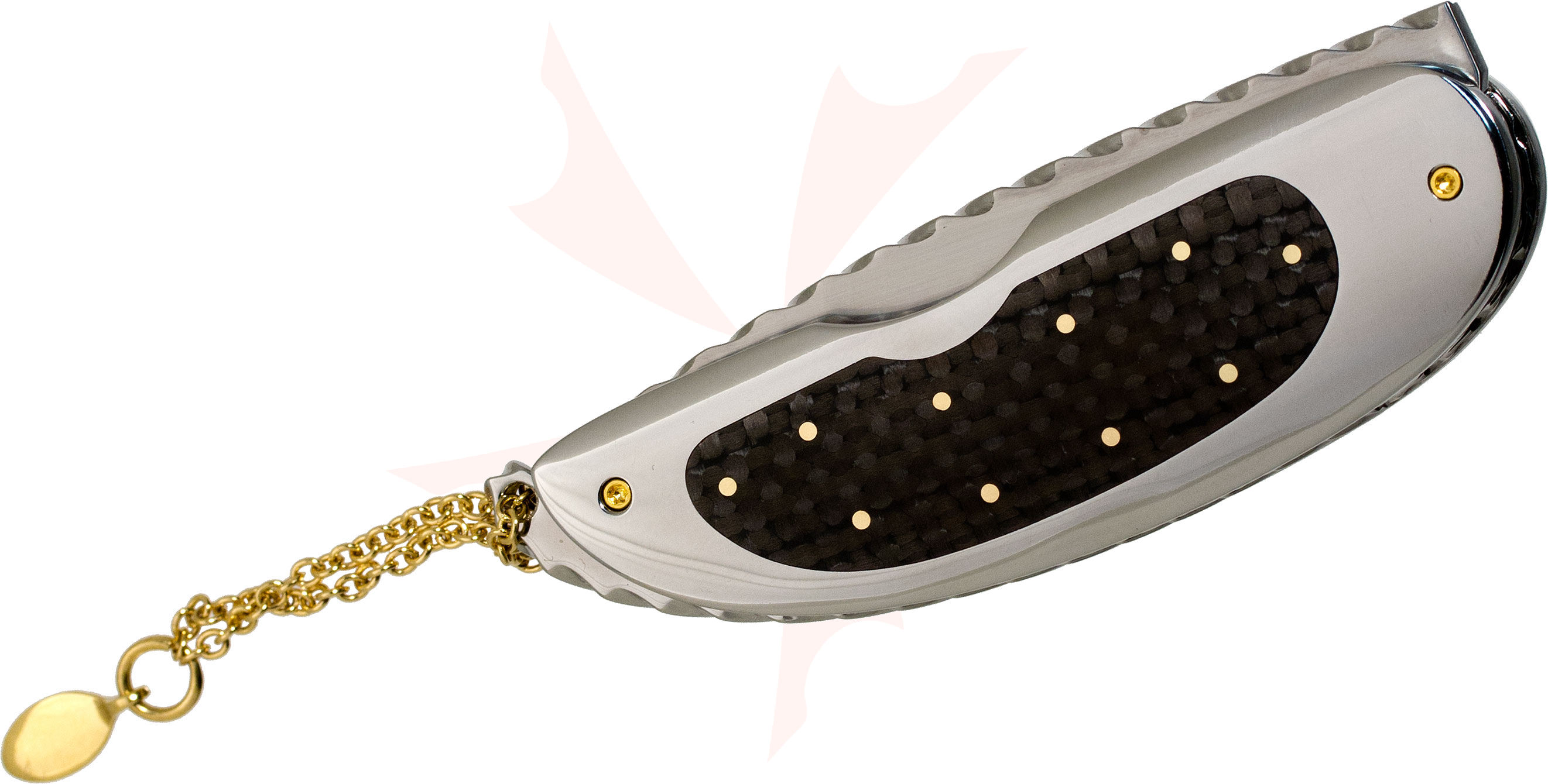 Attilio Atti Morotti Custom Cigar Knife with Carbon Fiber and 18K Gold ...