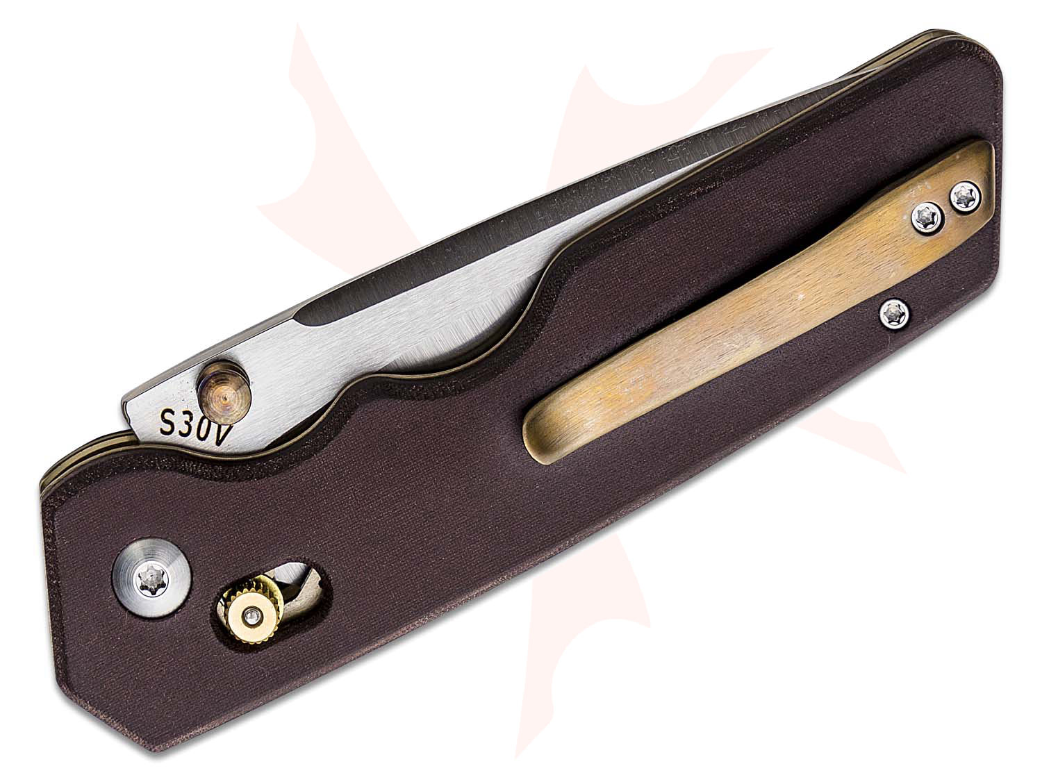 Attn2Detail Mercantile Custom Bar Lock Large Folding Knife 3.75" S30V ...