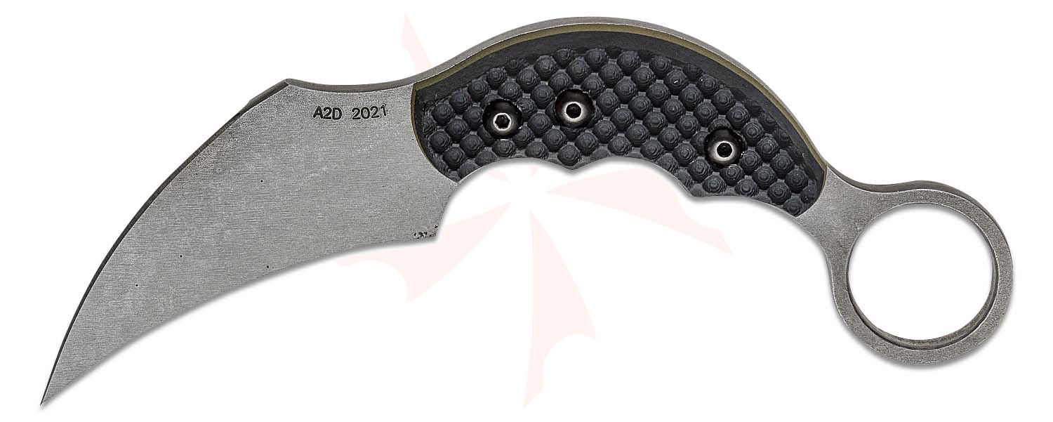 Attn2Detail Mercantile Custom Karambit Fixed Blade Knife 3.375" S35VN ...