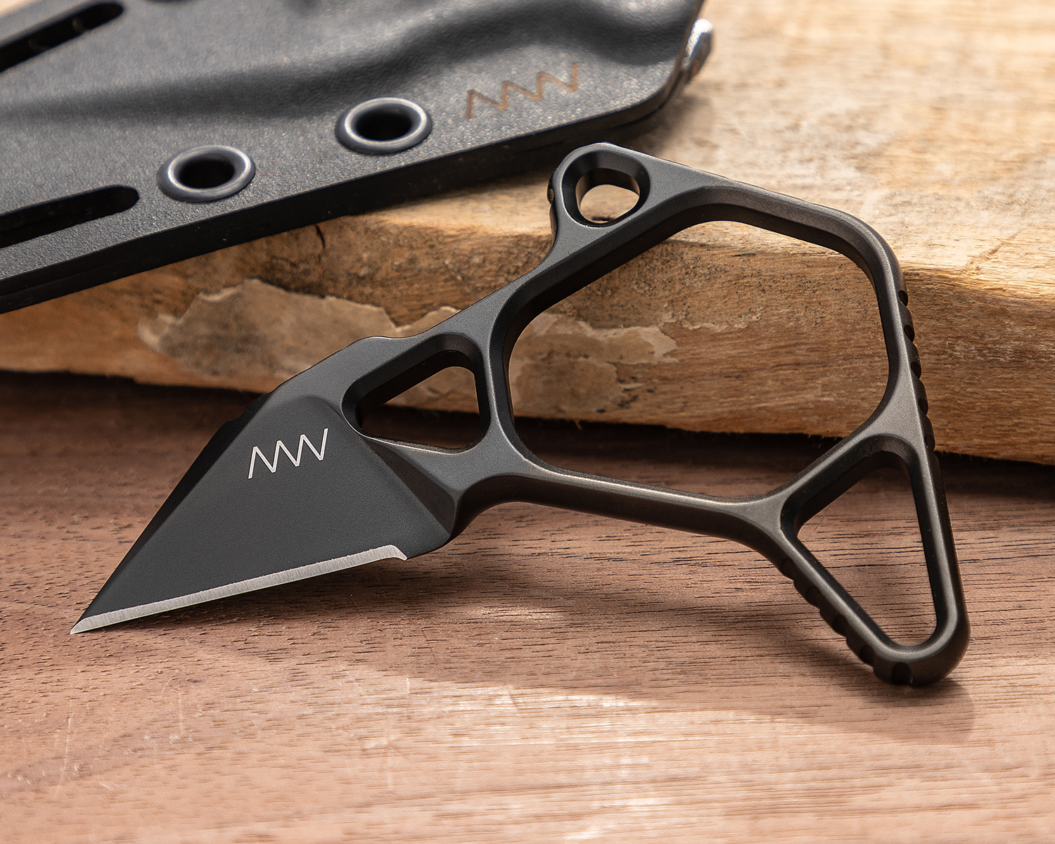 Acta Non Verba M06 Tactical Neck Knife 1.5" Elmax Black DLC Wharncliffe ...