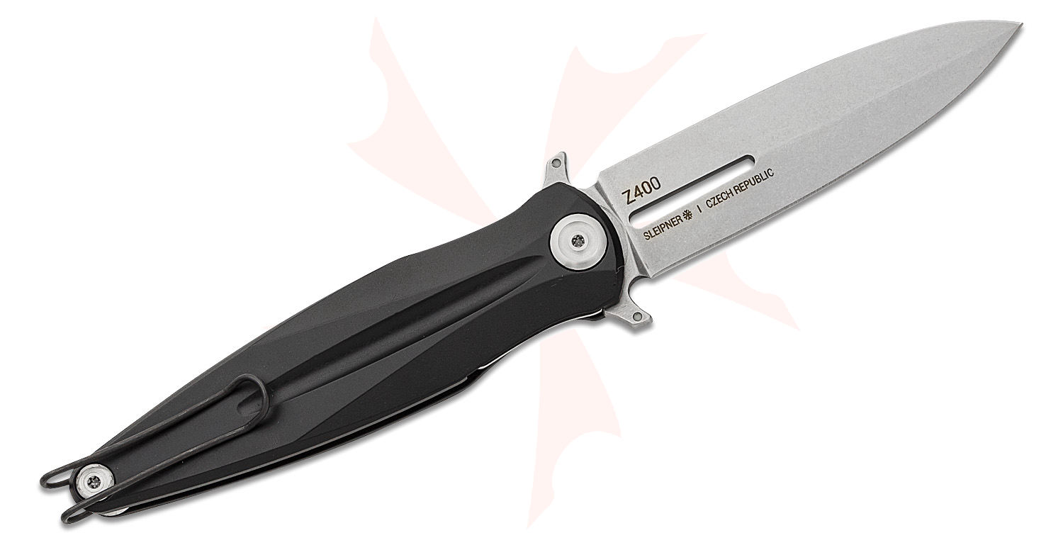 Acta Non Verba Z400 Liner Lock Flipper Knife 4" Sleipner Stonewashed ...