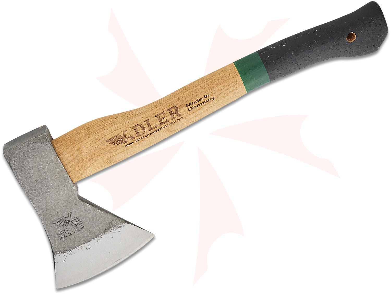Adler The Rheinland Hatchet, 14" Overall, American Hickory Handle with ...