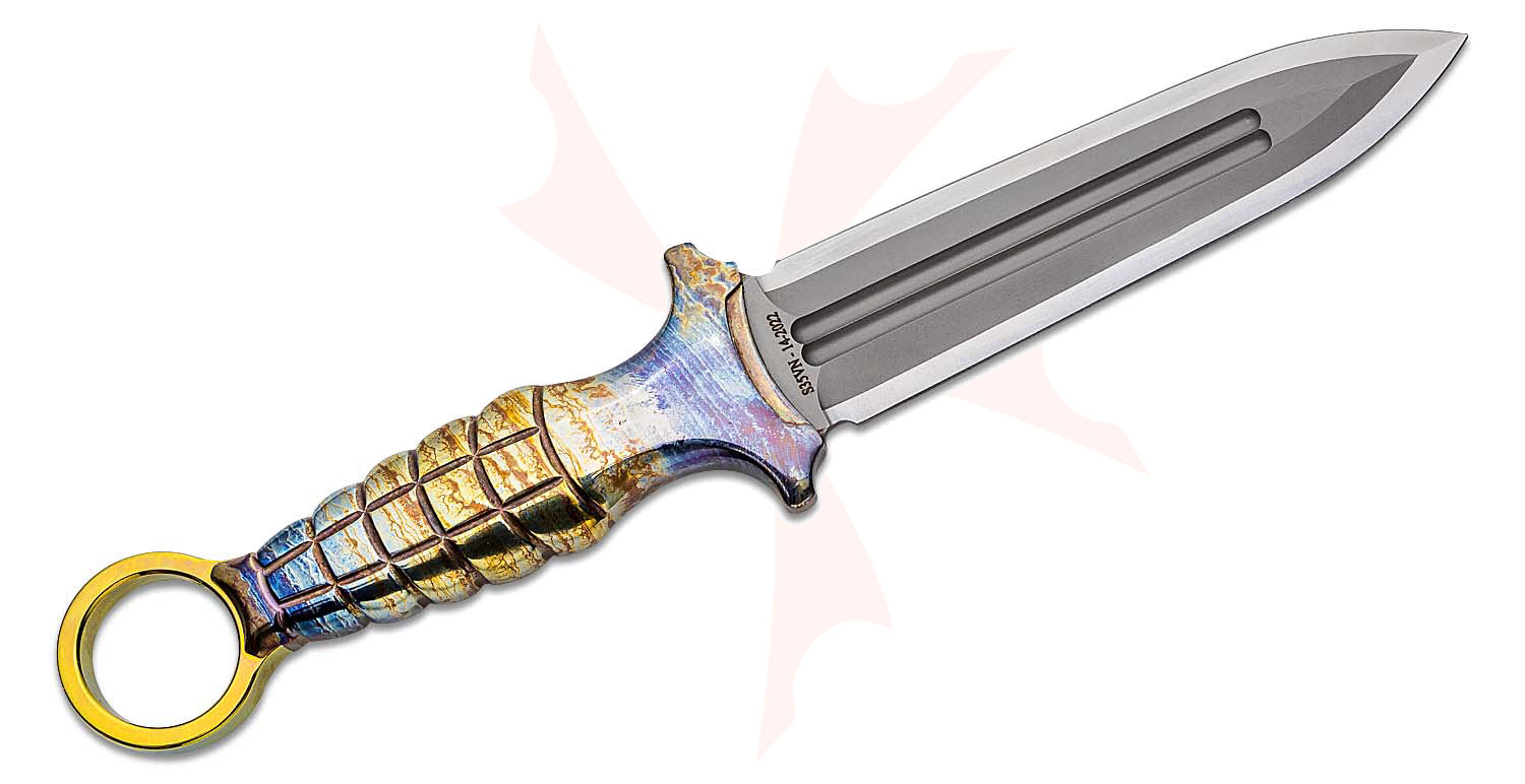 Andre De Villiers Knives Brutus Ring Dagger Fixed Blade Knife 5.5 ...