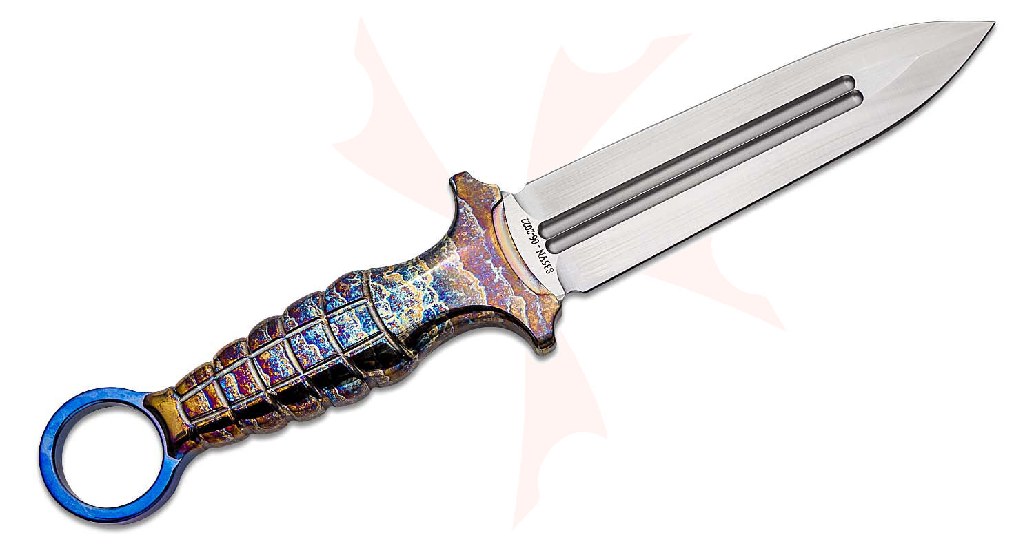 Andre De Villiers Knives Brutus Ring Dagger Fixed Blade Knife 5.5 ...