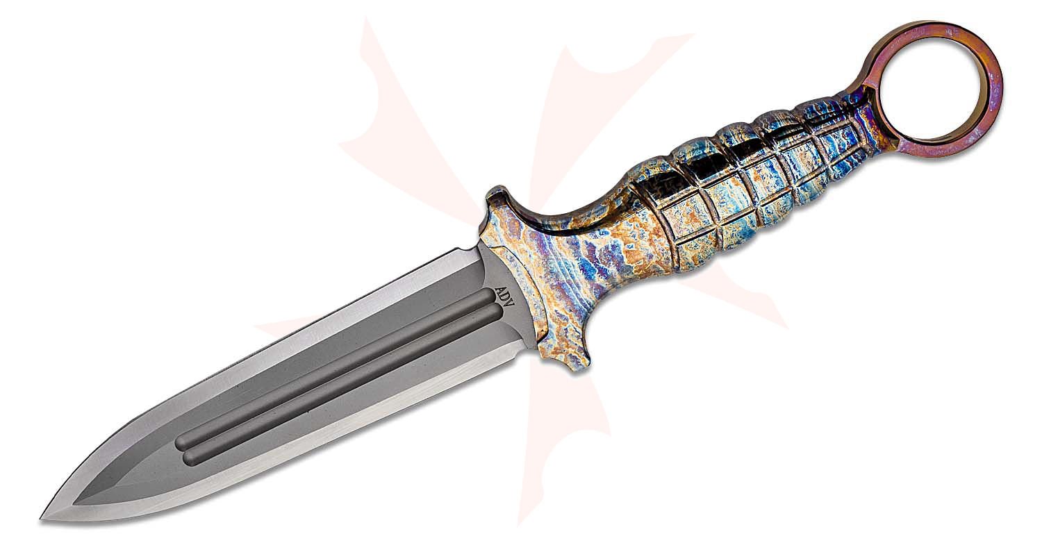Andre De Villiers Knives Brutus Ring Dagger Fixed Blade Knife 5.5 ...