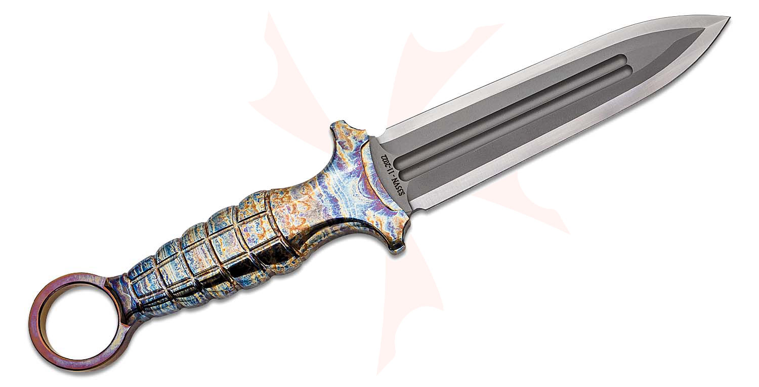 Andre De Villiers Knives Brutus Ring Dagger Fixed Blade Knife 5.5 ...