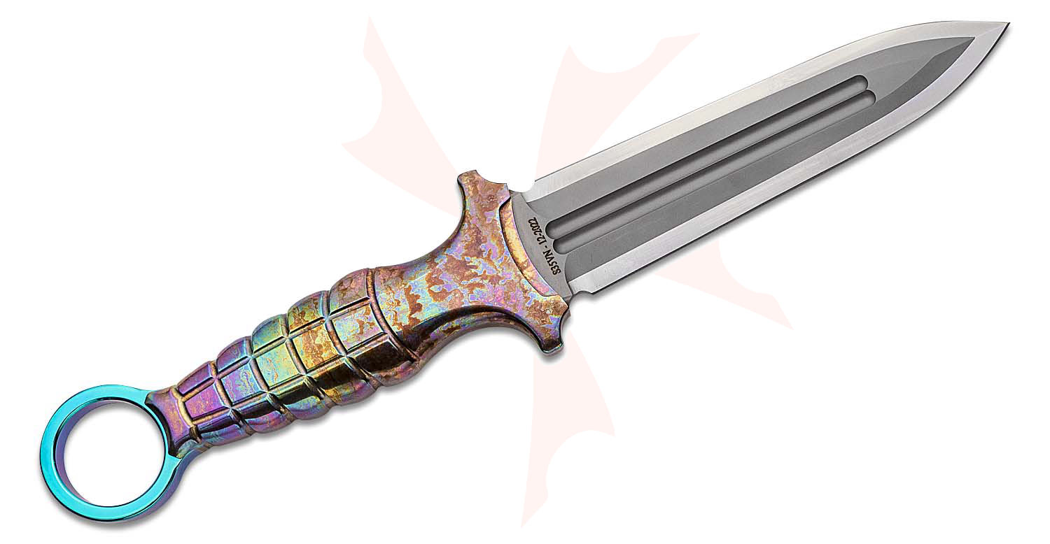 Andre De Villiers Knives Brutus Ring Dagger Fixed Blade Knife 5.5 ...