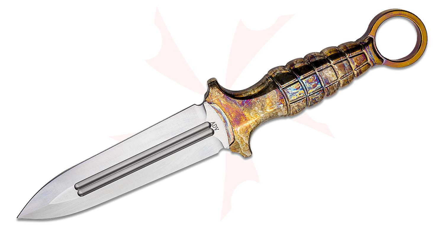 Andre De Villiers Knives Brutus Ring Dagger Fixed Blade Knife 5.5 ...