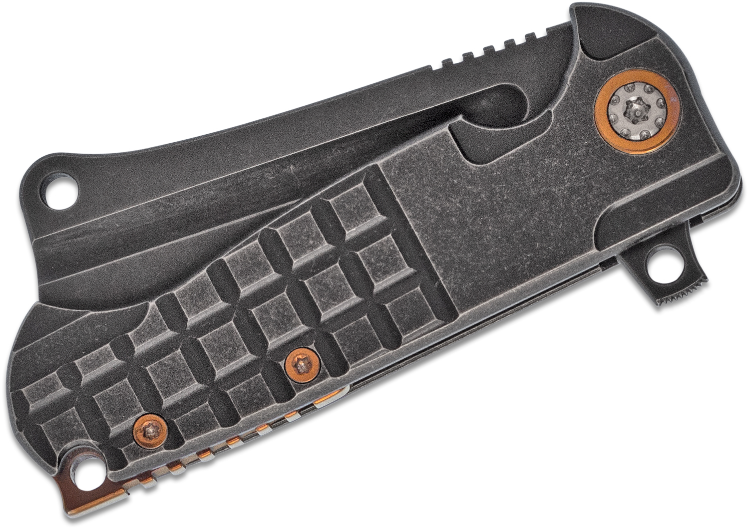 Andre De Villiers Knives Mini Cleaver Flipper Knife 3.25" S35VN Black ...