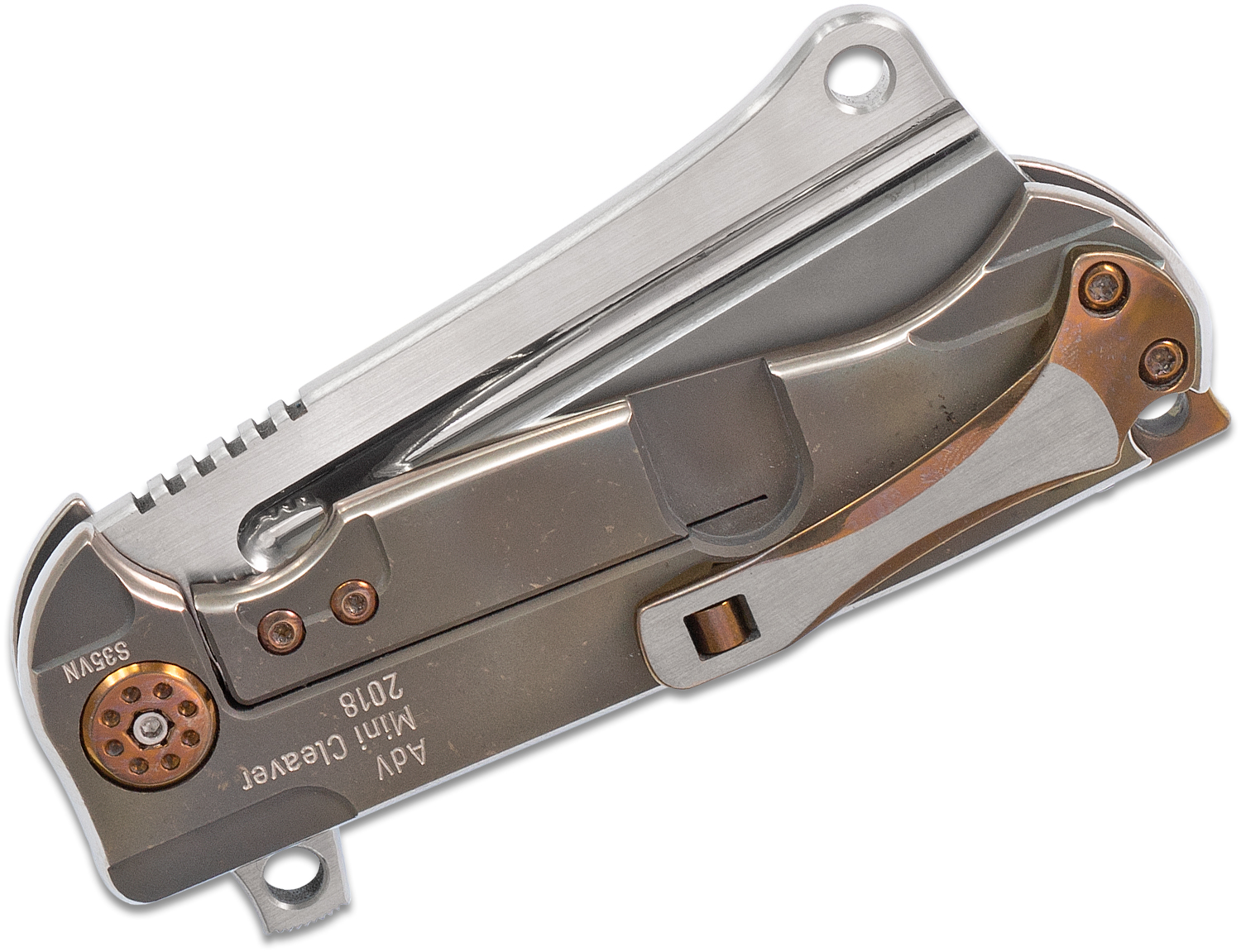 Andre De Villiers Knives Mini Cleaver Flipper Knife 3.25" S35VN ...