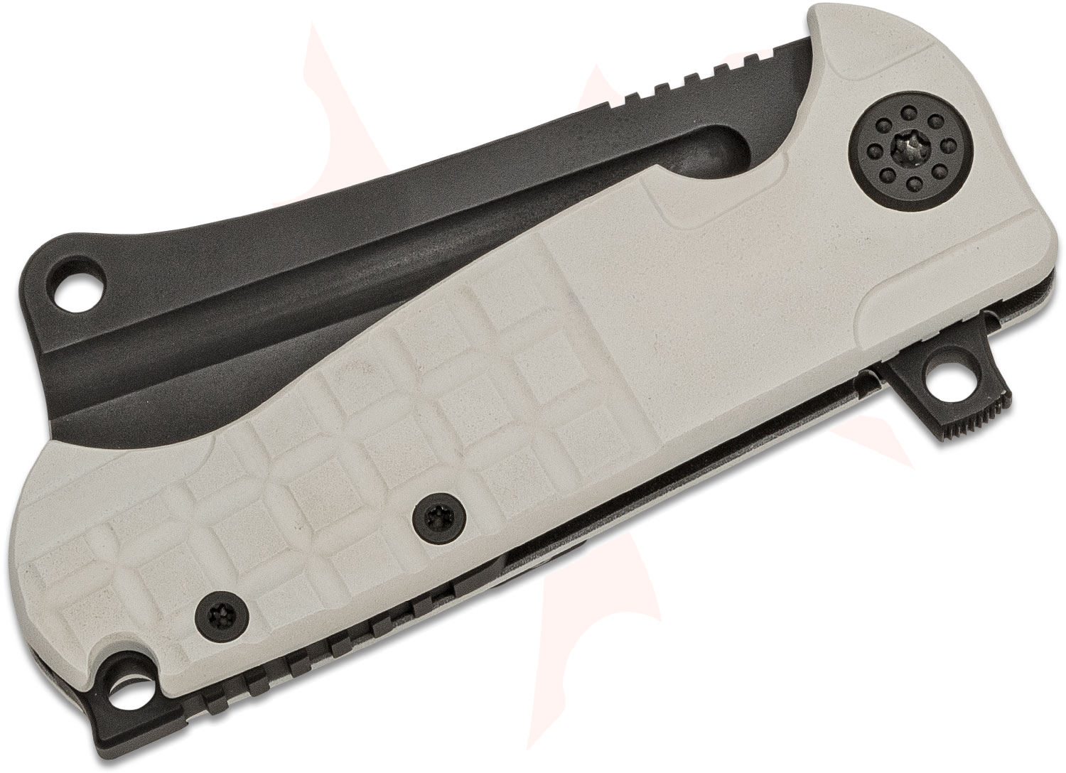 Andre De Villiers Knives Mini Cleaver Flipper Knife 3.25" S35VN Black ...