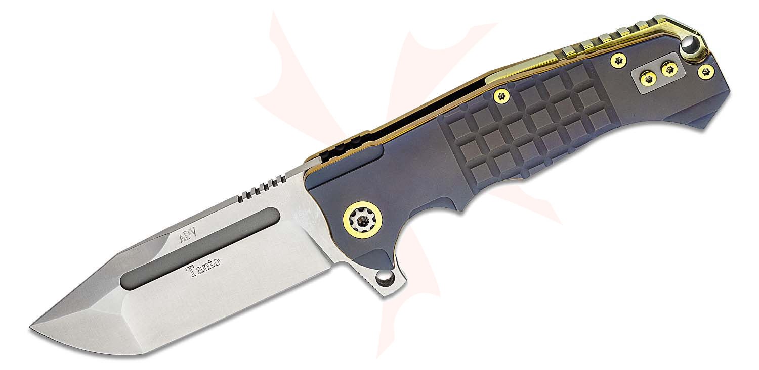 Andre De Villiers Knives Tanto Flipper Knife 3.875" S35VN Satin Tanto ...