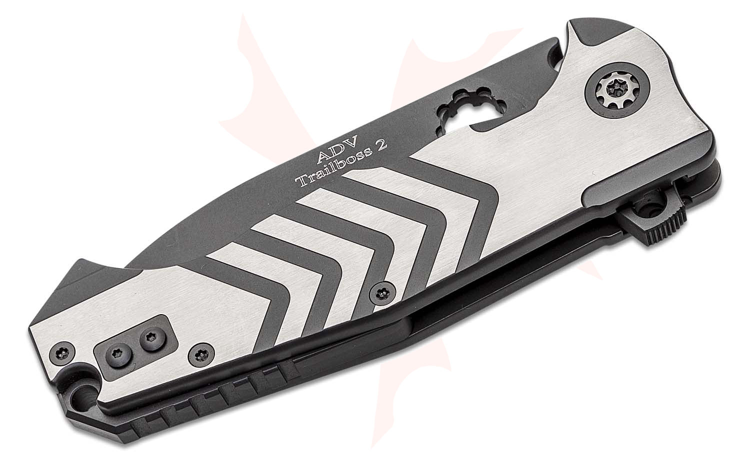 Andre De Villiers Knives Trailboss 2 Kal-Gard Flipper Knife 4" S35VN ...