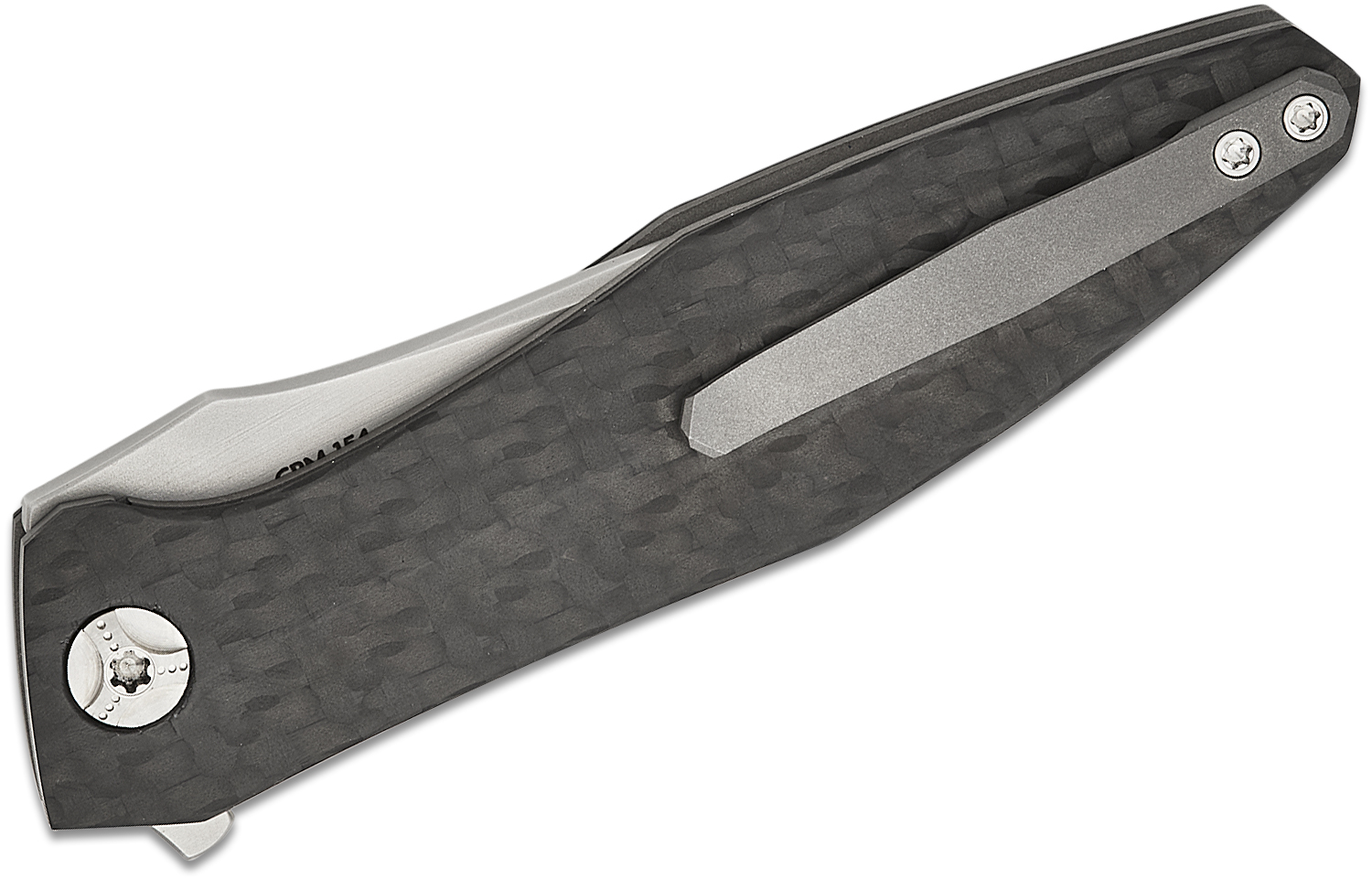 Alex Hossom Custom Primo Liner Lock Flipper Knife 3.5" CPM-154 Belt ...