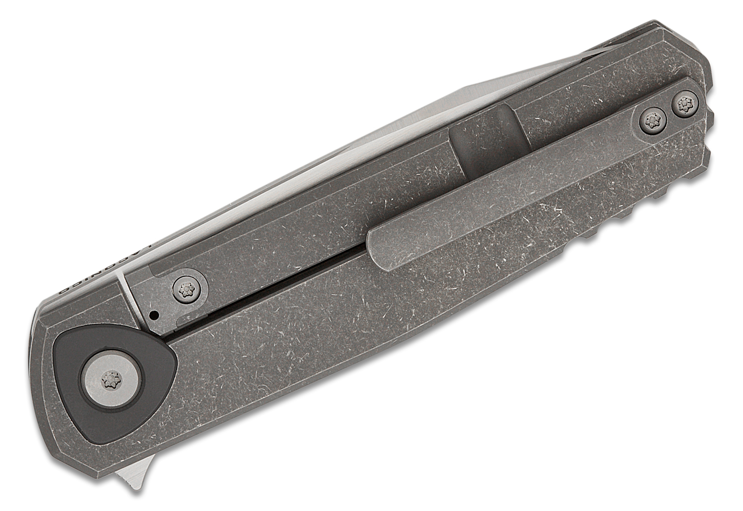 Alliance Designs Ray Laconico EZE 2.0 Flipper Knife 3.25" Elmax Machine Satin Compound Tanto ...