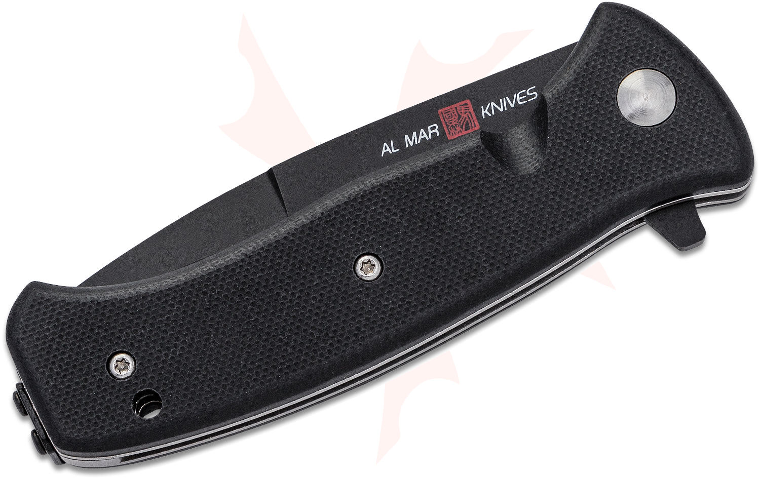 Al Mar Mini SERE 2020 Night G Assisted Flipper Knife 3" D2 Matte Black ...