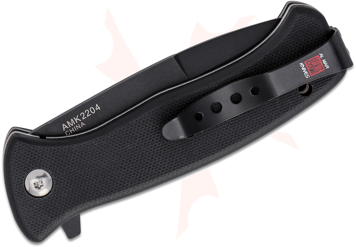 Al Mar Mini SERE 2020 Night G Assisted Flipper Knife 3" D2 Matte Black ...