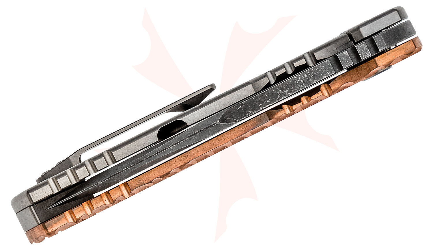 Alphahunter Tactical Design Custom Dark Copper Apocalypse Folding Knife ...