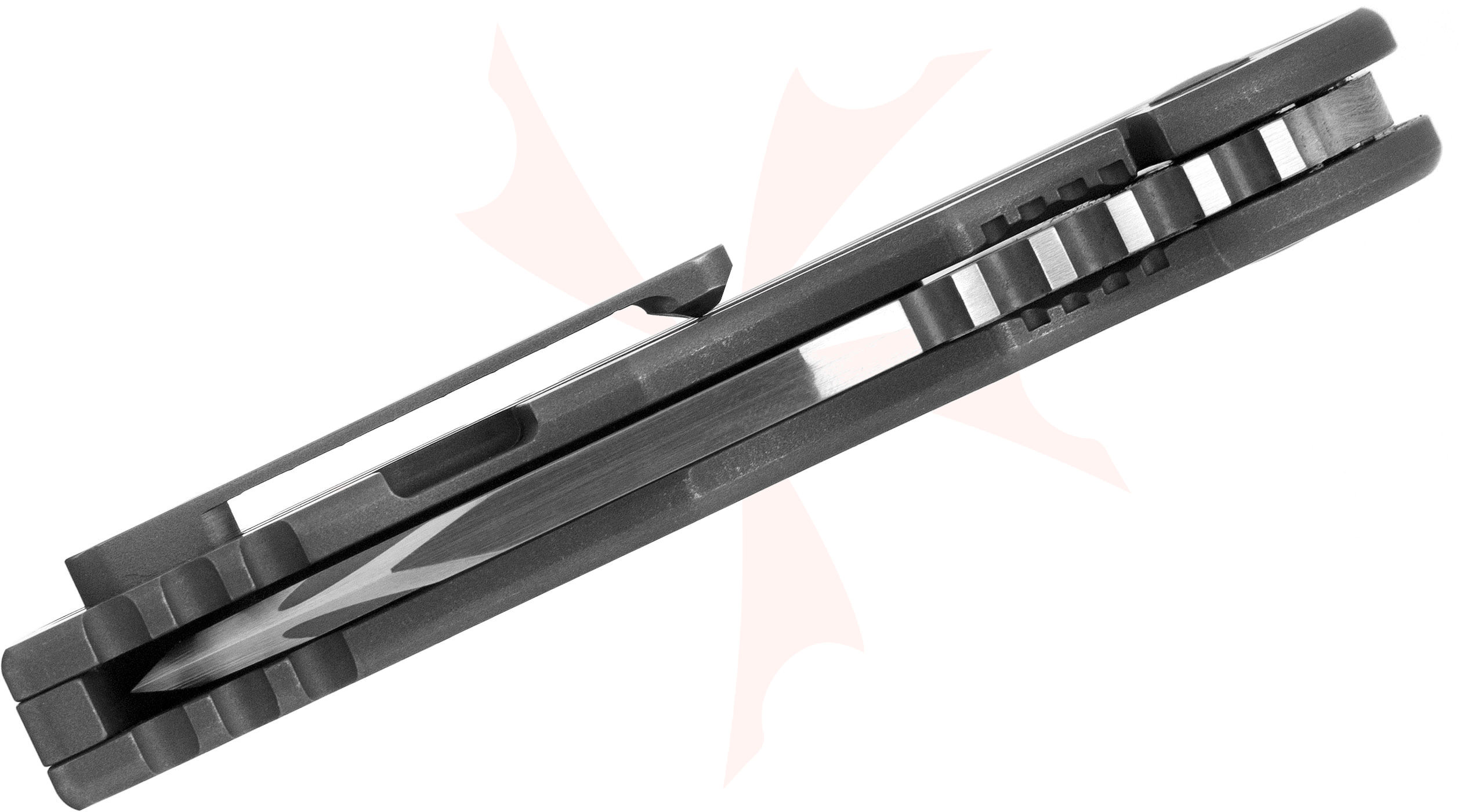 Alphahunter Tactical Design Custom WhiteKnight WarHorse Flipper 3.5 ...