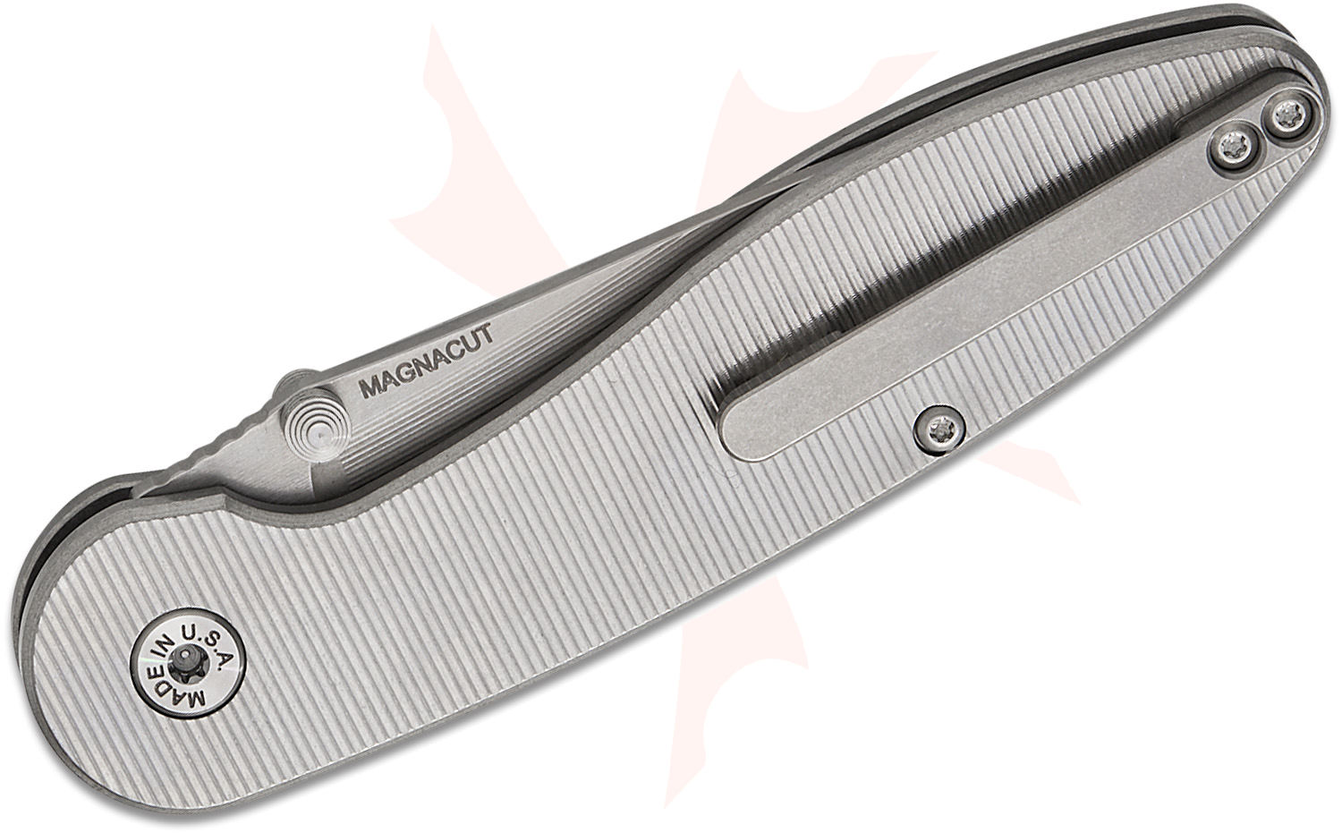 American Bladeworks Model 1 Button Lock Folding Knife 3.21" MagnaCut ...