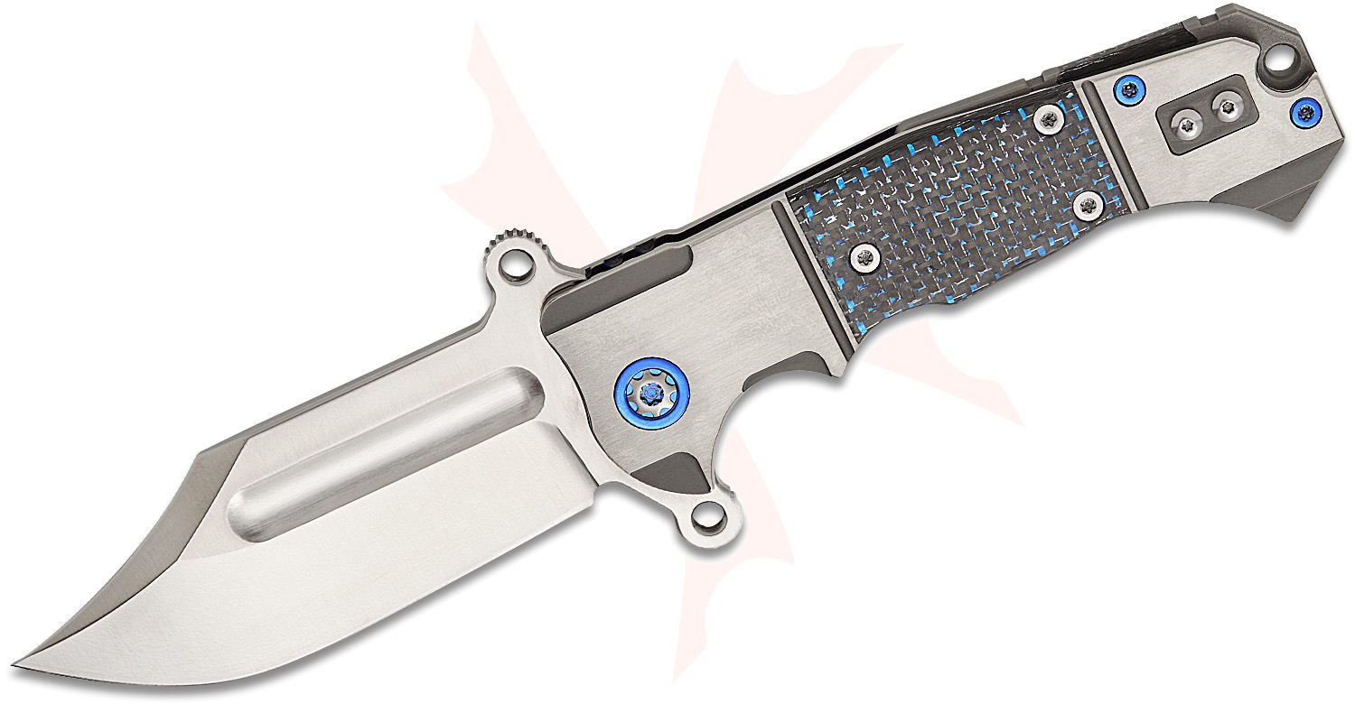 Andre De Villiers Knives Badlands Bowie 2 Flipper Knife 4" S35VN Satin ...