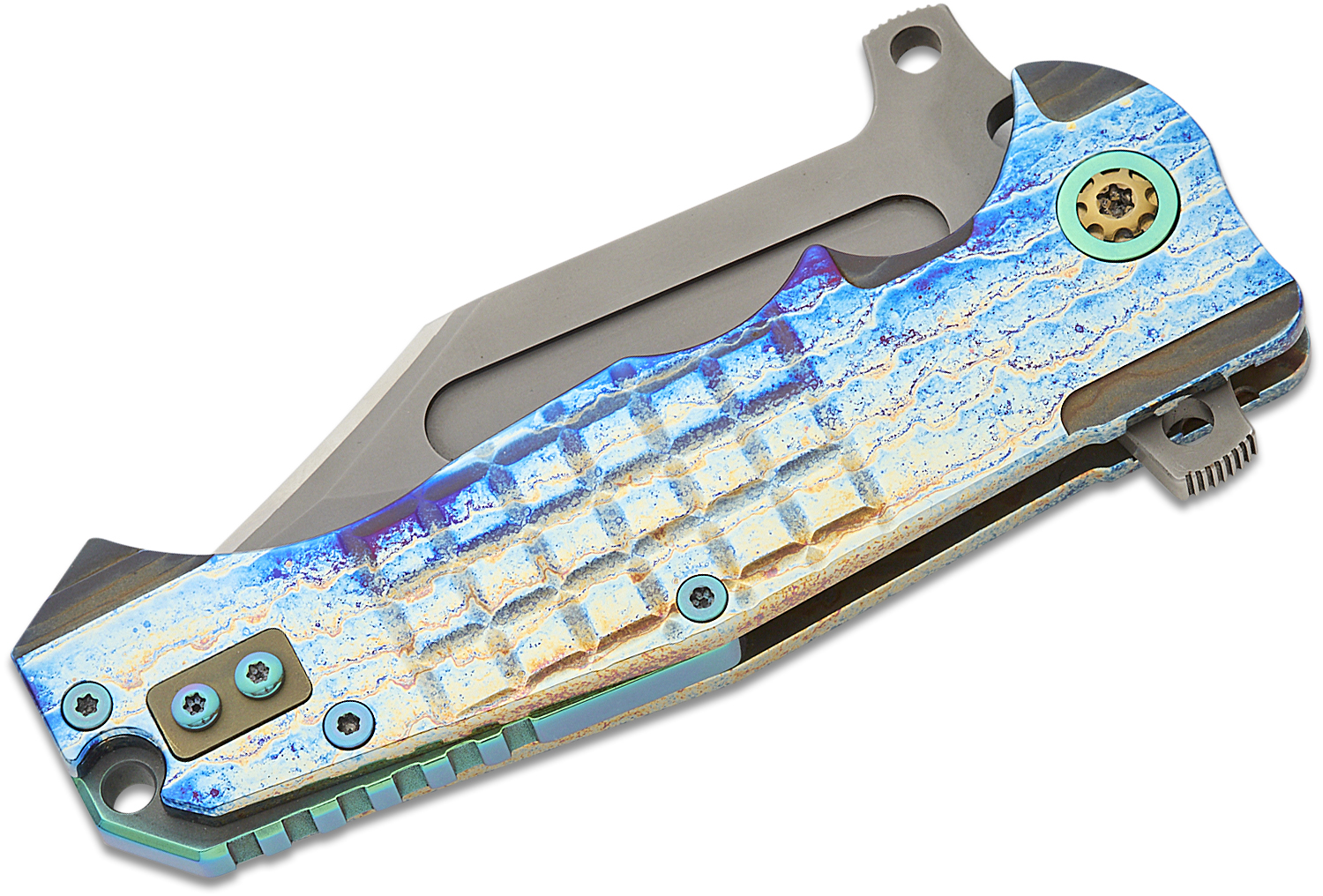 Andre De Villiers Knives Badlands Bowie Flipper Knife 4" S35VN Blasted ...