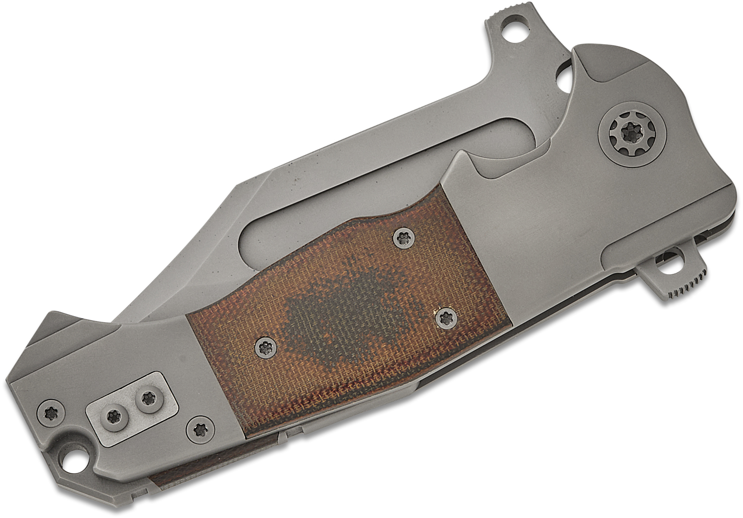 Andre De Villiers Knives Badlands Bowie Flipper Knife 4" S35VN Bead ...