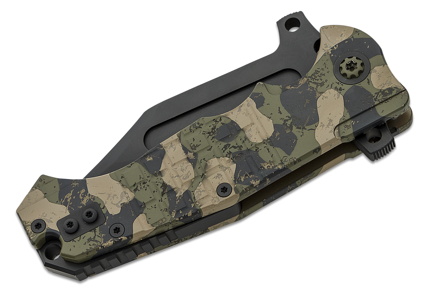 Andre De Villiers Knives Badlands Bowie Flipper Knife 4" S35VN Black ...
