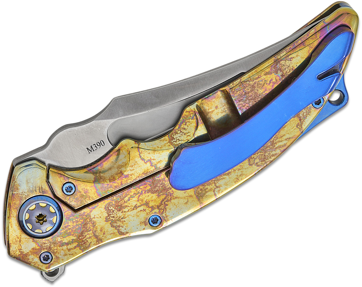 Andre De Villiers Knives Brawler Frame Lock Flipper Knife 3.875" M390 ...