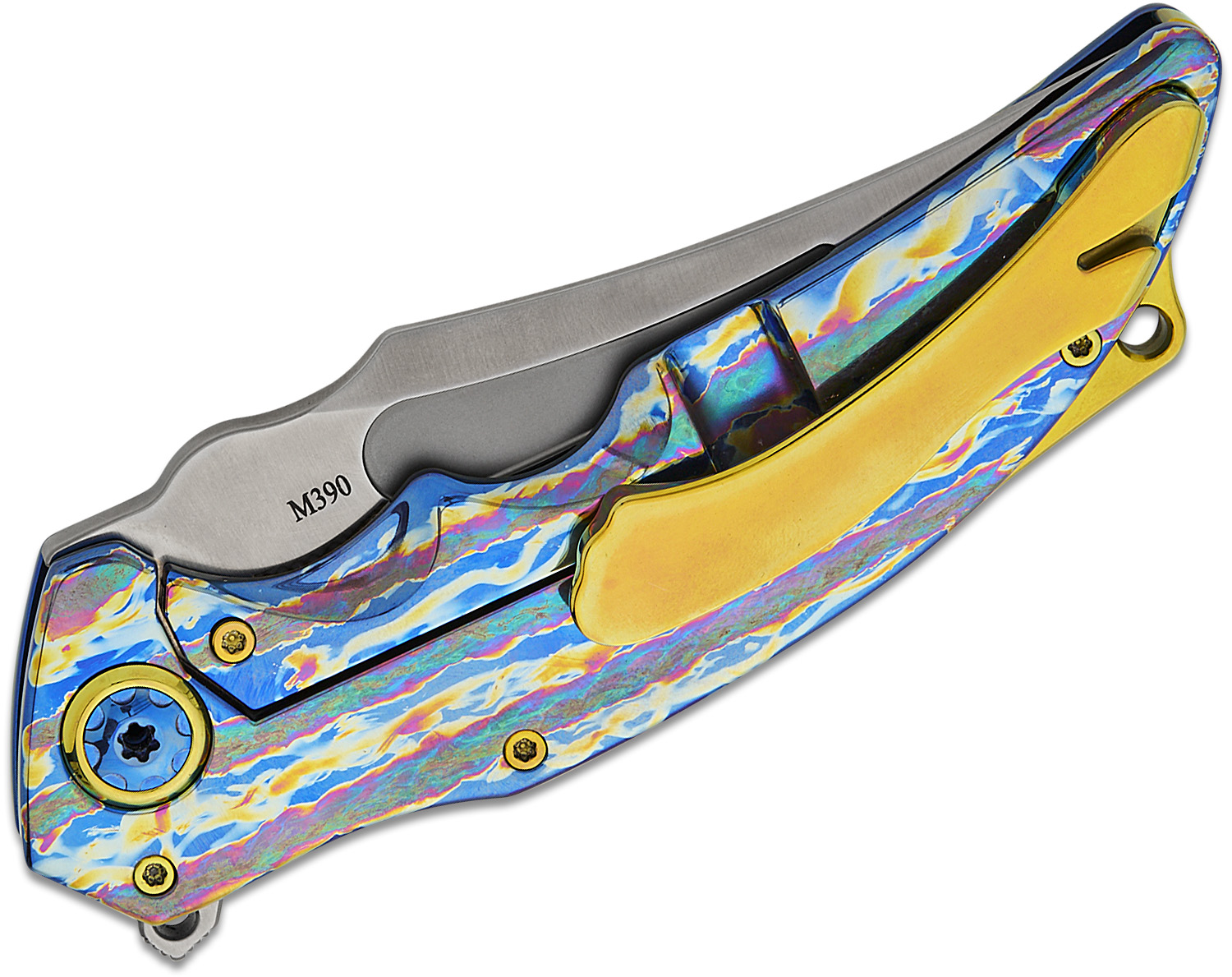 Andre De Villiers Knives Brawler Frame Lock Flipper Knife 3.875" M390 ...