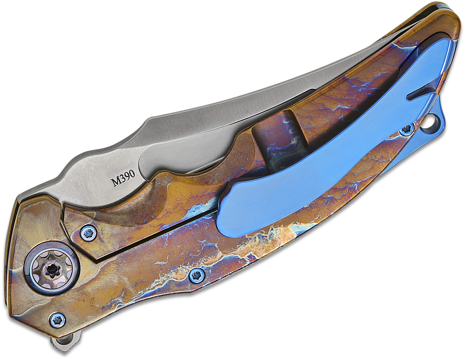 Andre De Villiers Knives Brawler Frame Lock Flipper Knife 3.875" M390 ...