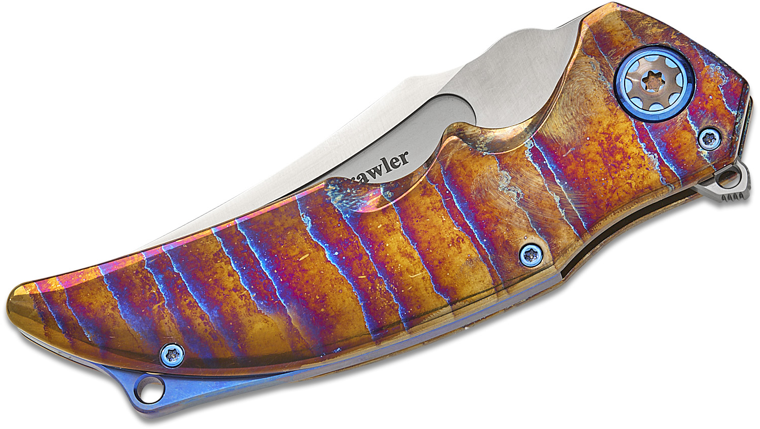 Andre De Villiers Knives Brawler Frame Lock Flipper Knife 3.875" M390 ...