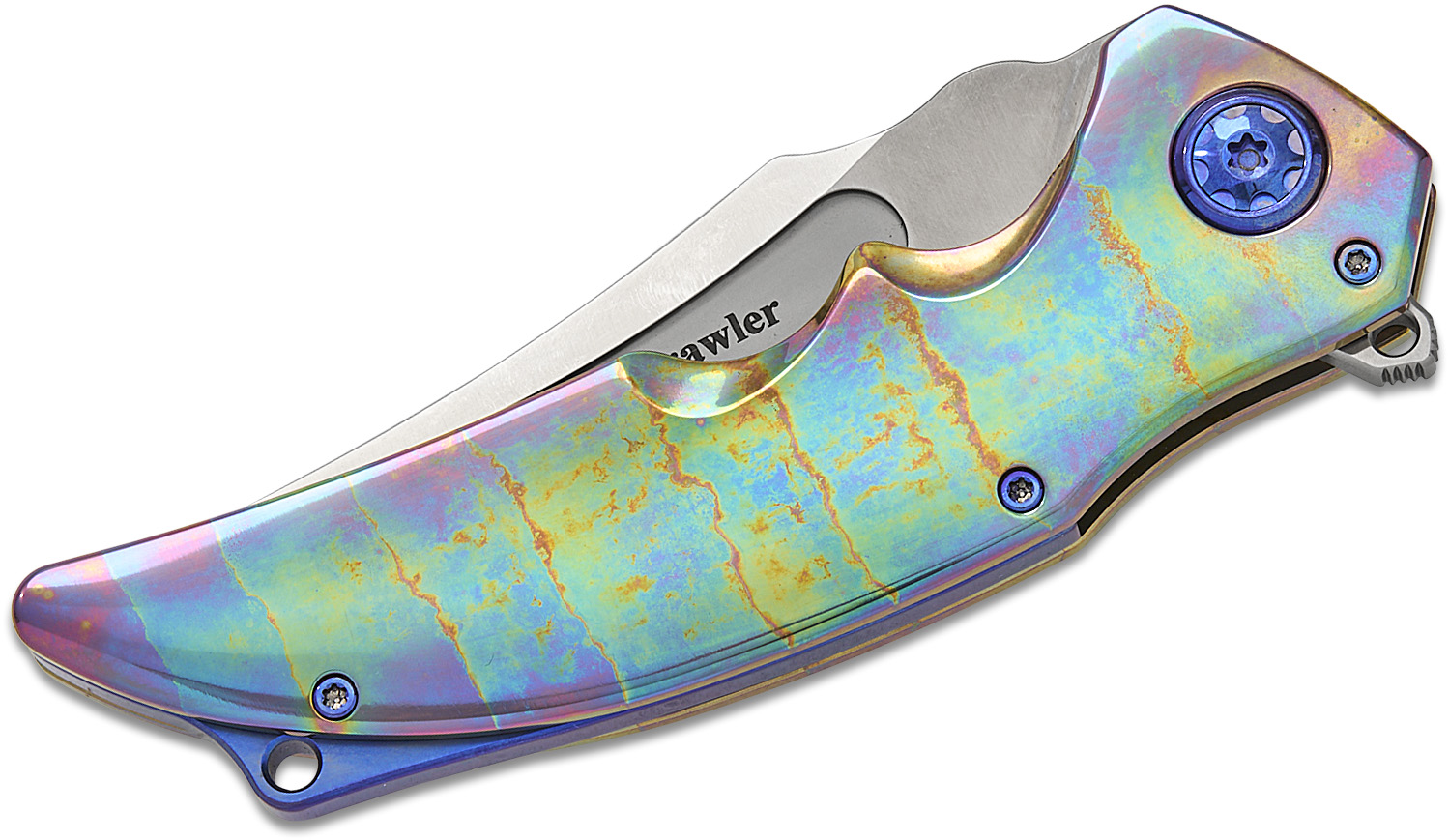 Andre De Villiers Knives Brawler Frame Lock Flipper Knife 3.875" M390 ...