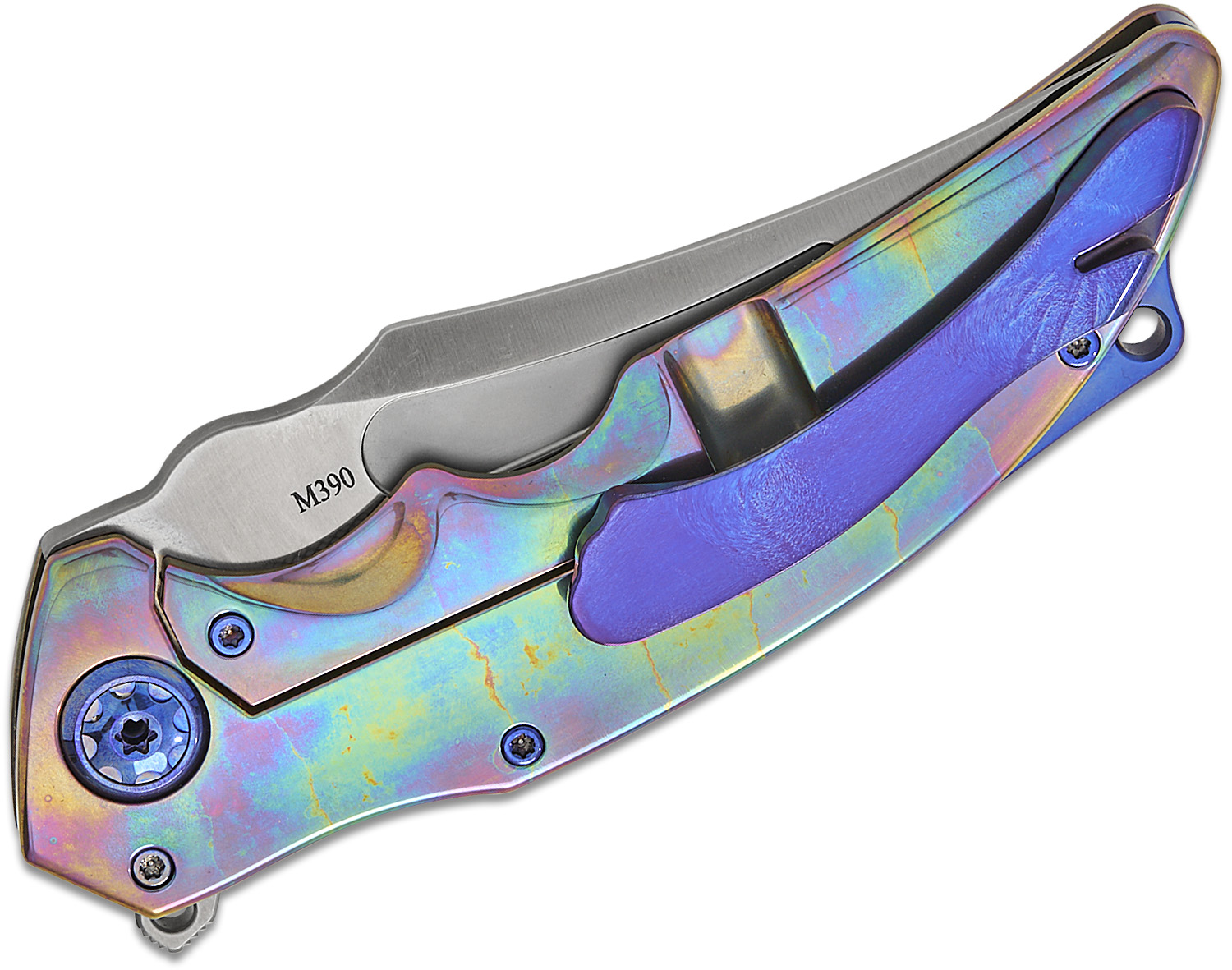 Andre De Villiers Knives Brawler Frame Lock Flipper Knife 3.875" M390 ...