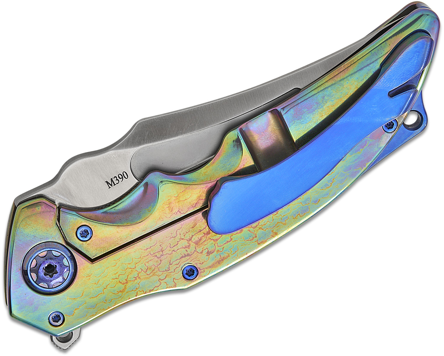 Andre De Villiers Knives Brawler Frame Lock Flipper Knife 3.875" M390 ...