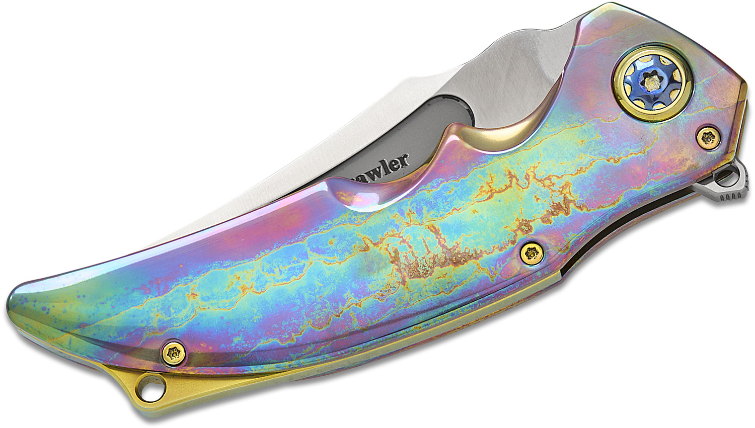Andre De Villiers Knives Brawler Frame Lock Flipper Knife 3.875" M390 ...