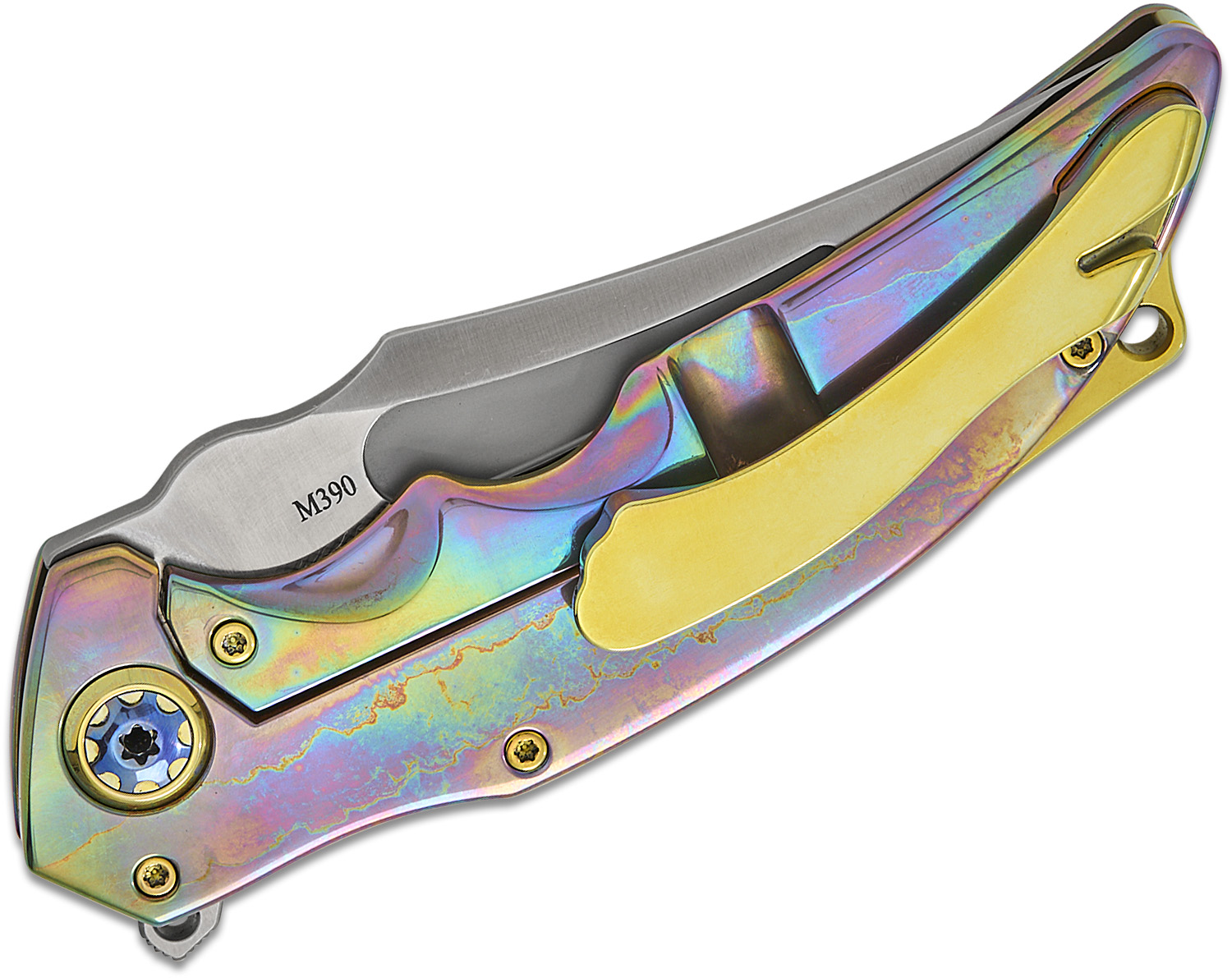 Andre De Villiers Knives Brawler Frame Lock Flipper Knife 3.875" M390 ...