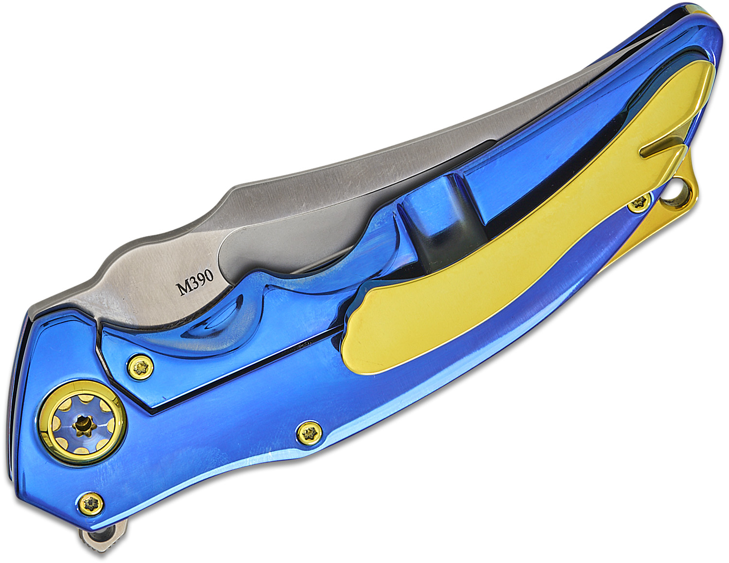 Andre De Villiers Knives Brawler Frame Lock Flipper Knife 3.875" M390 ...