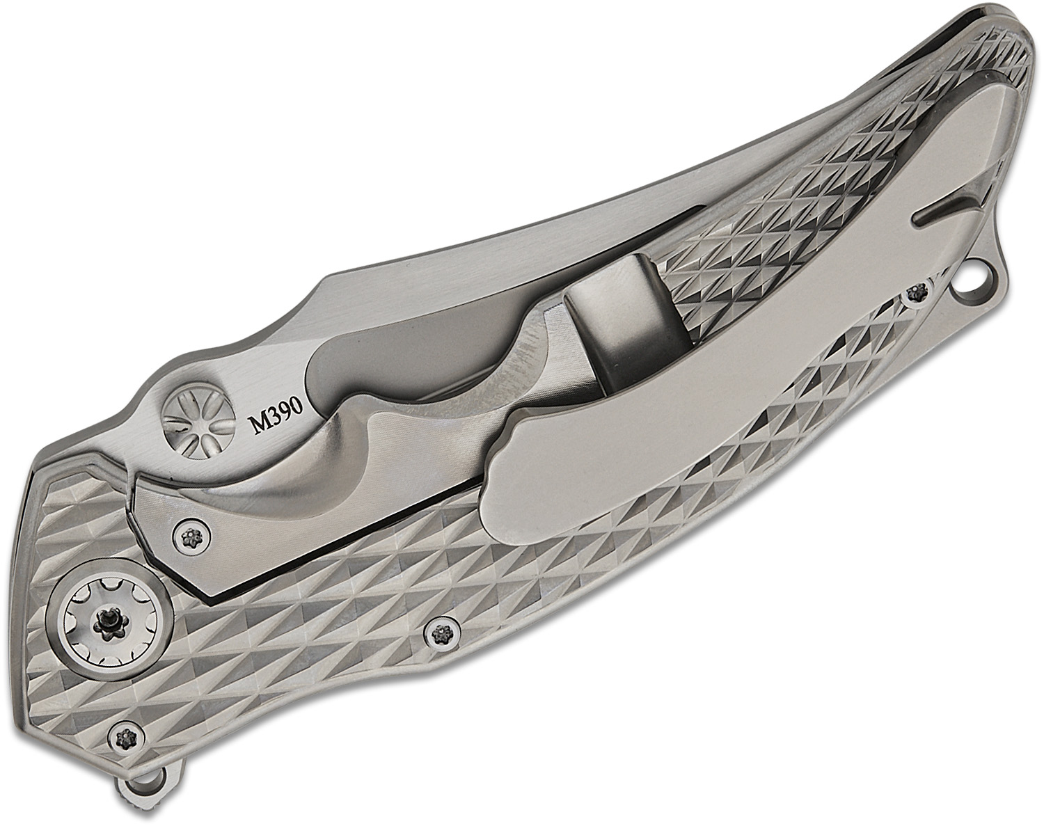 Andre De Villiers Knives Brawler Frame Lock Flipper Knife 3.875" M390 ...