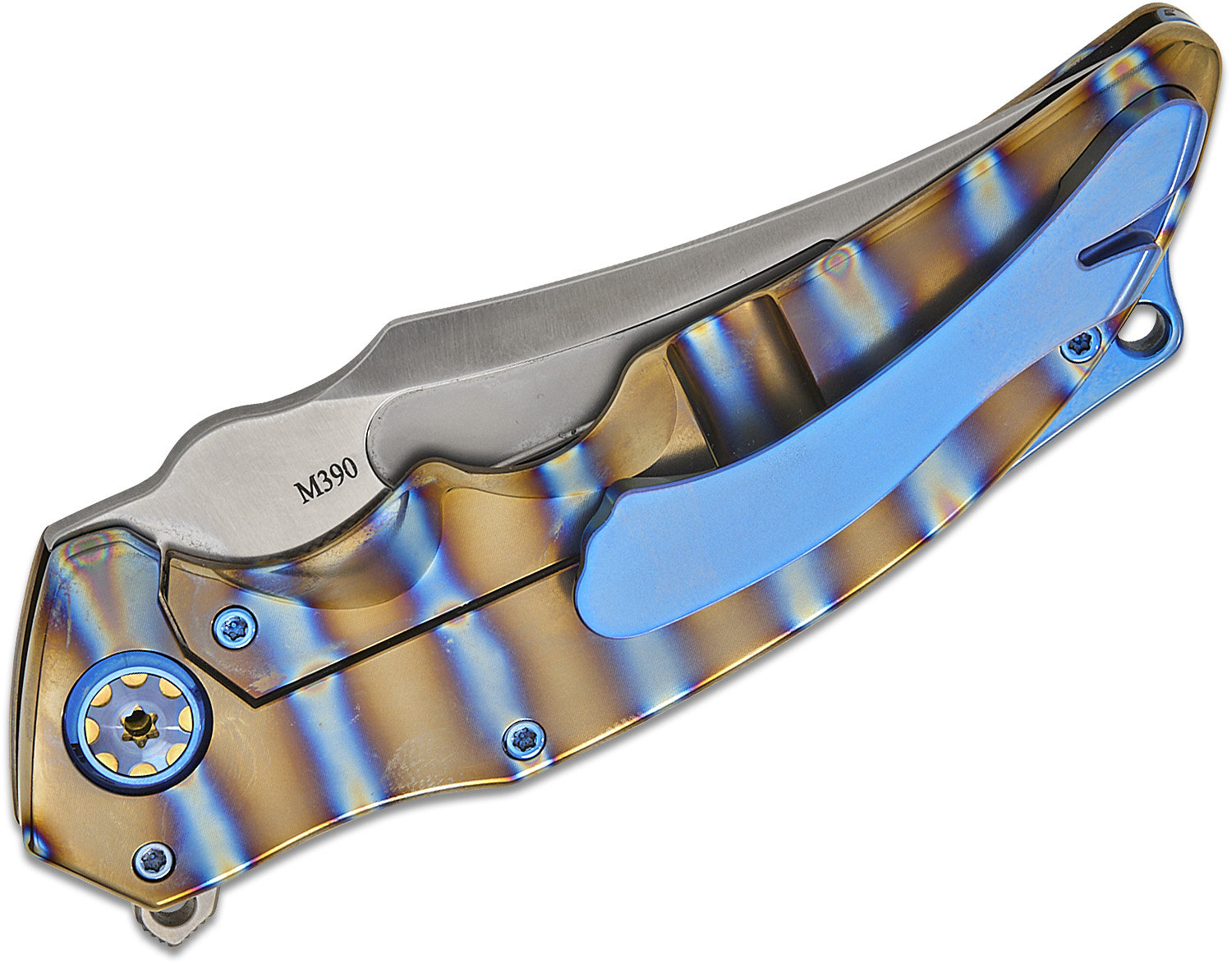 Andre De Villiers Knives Brawler Frame Lock Flipper Knife 3.875" M390 ...
