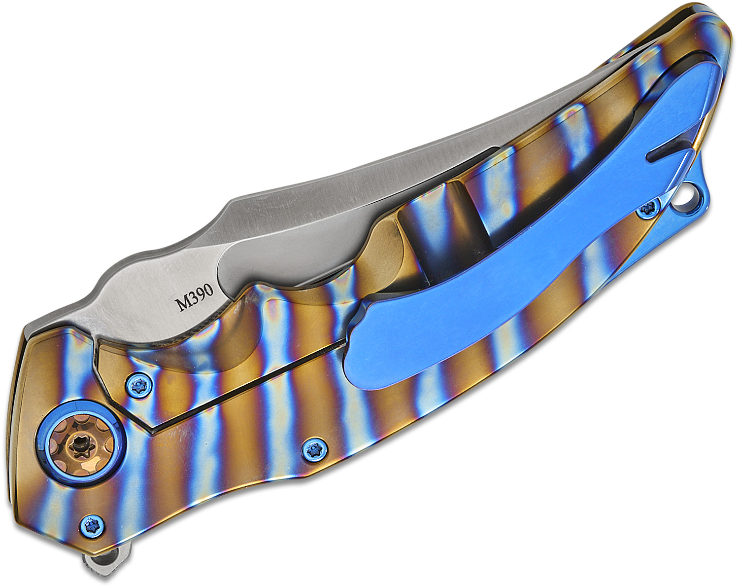 Andre De Villiers Knives Brawler Frame Lock Flipper Knife 3.875" M390 ...