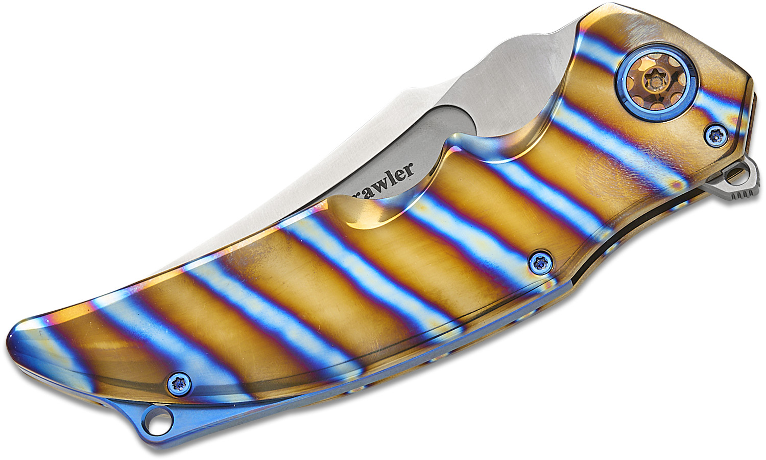 Andre De Villiers Knives Brawler Frame Lock Flipper Knife 3.875" M390 ...