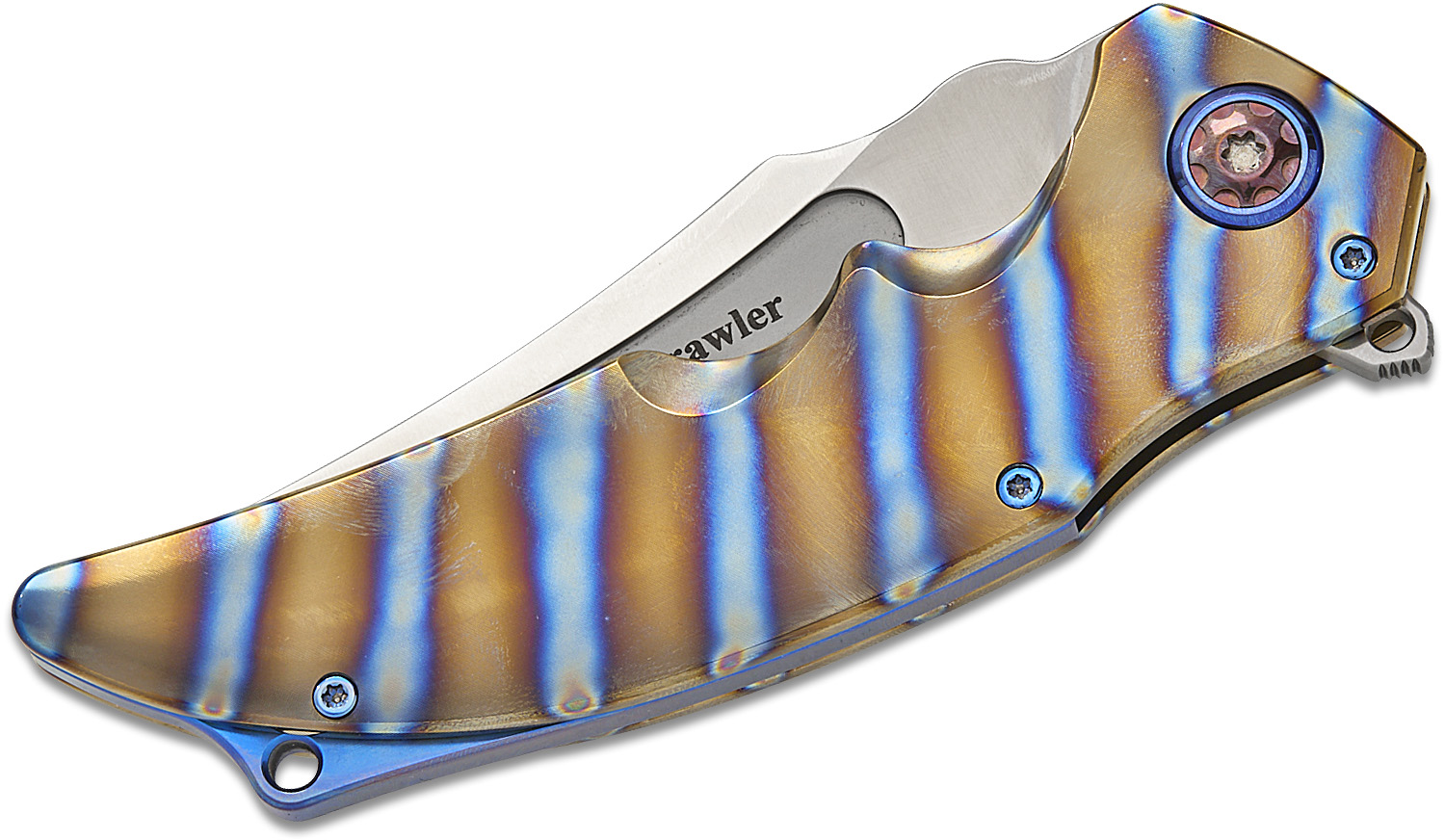 Andre De Villiers Knives Brawler Frame Lock Flipper Knife 3.875" M390 ...