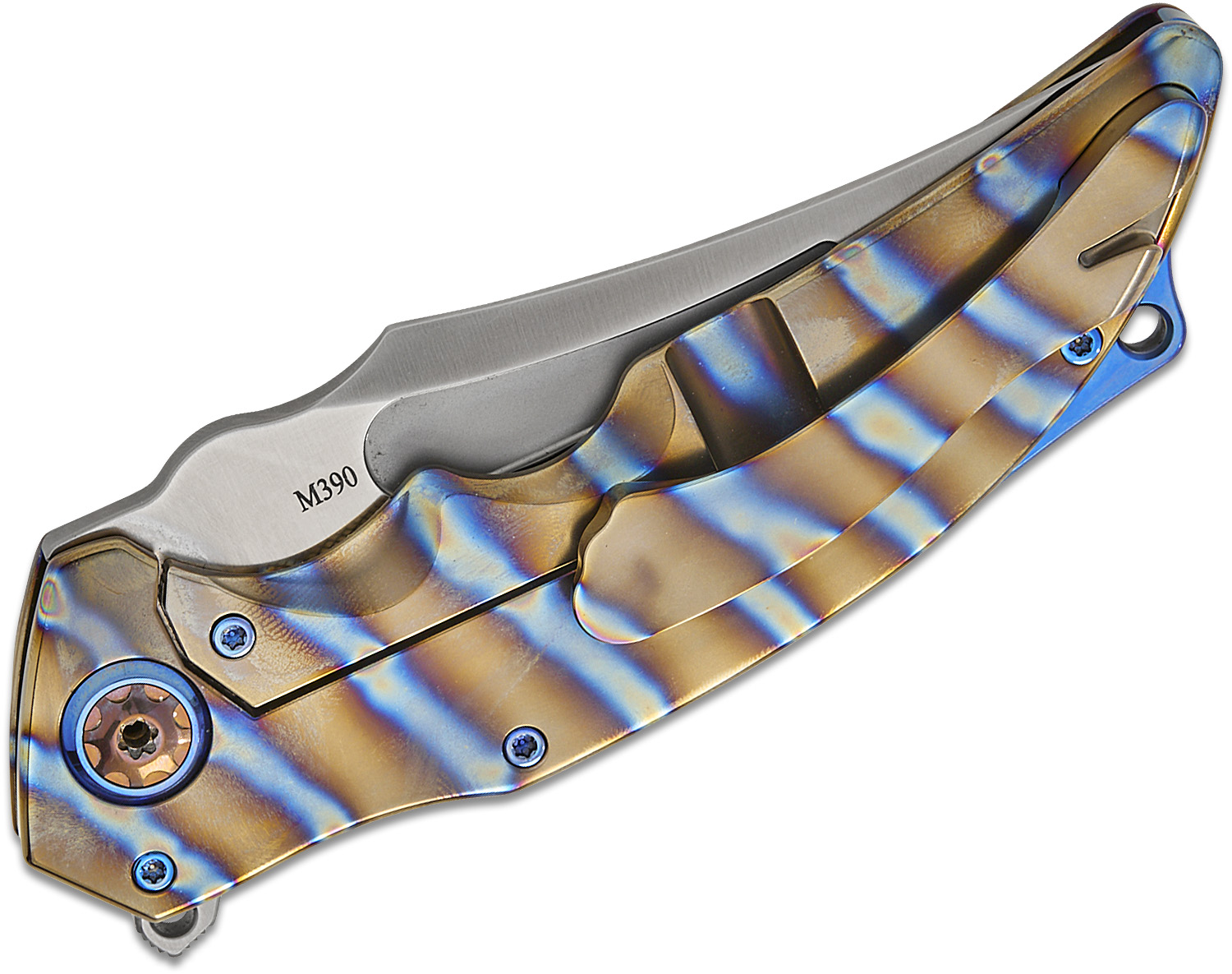 Andre De Villiers Knives Brawler Frame Lock Flipper Knife 3.875" M390 ...