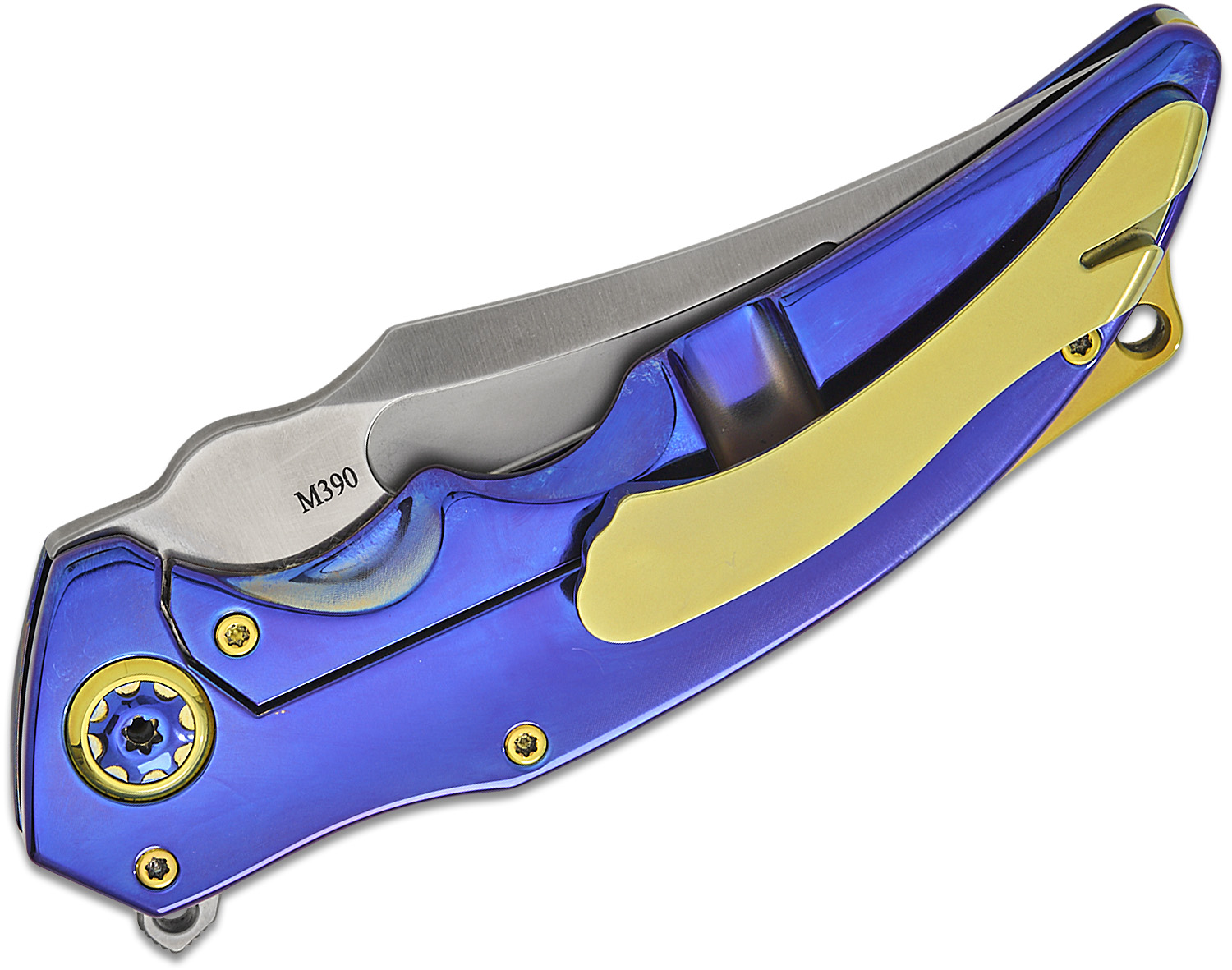 Andre De Villiers Knives Brawler Frame Lock Flipper Knife 3.875" M390 ...