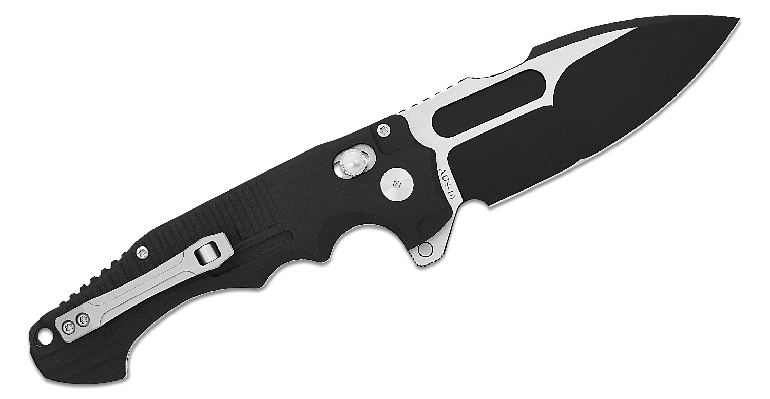 Andre De Villiers Knives Bullshark Crossbar Lock Flipper Knife 4" AUS ...