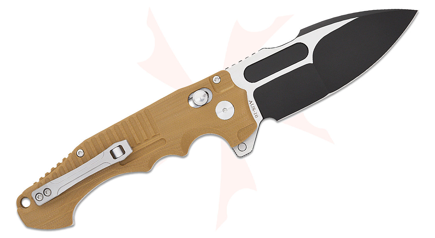 Andre De Villiers Knives Bullshark Crossbar Lock Flipper Knife 4" AUS ...