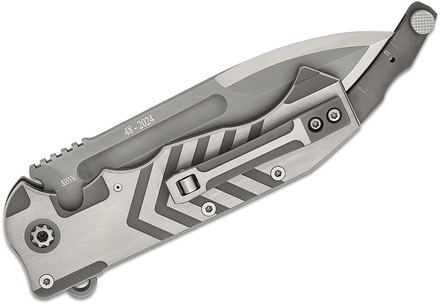 Andre De Villiers Knives Crusher Tail Lock Flipper Knife 5" S35VN Matte ...